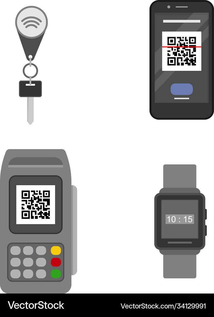 Contactless payment Royalty Free Vector Image - VectorStock