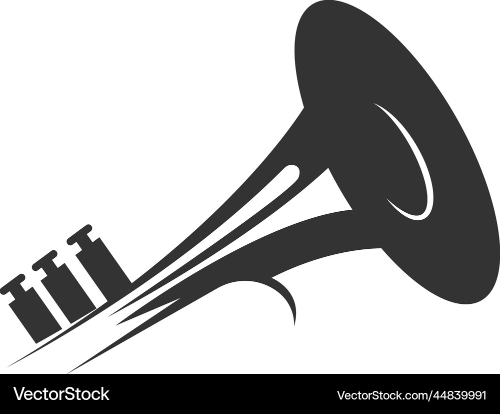 Elegant Trumpet Icon Royalty Free Vector Image