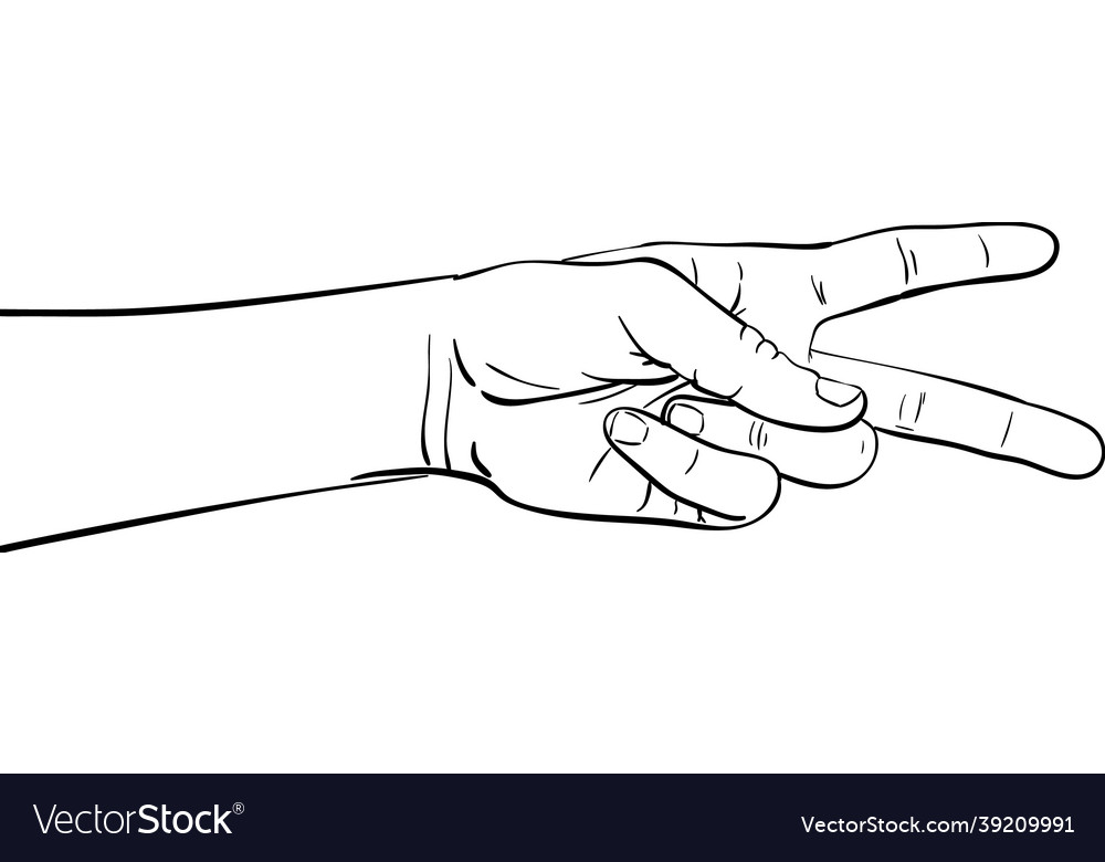 Hand Royalty Free Vector Image - VectorStock