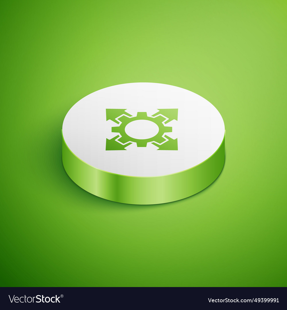 Isometric project team base icon isolated Vector Image Isometric project team base icon isolated Vector Image