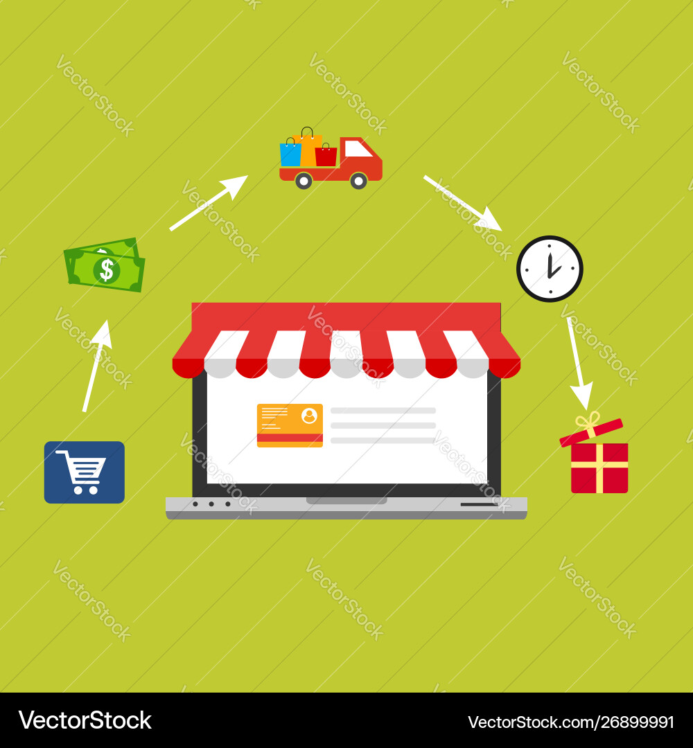 Modern flat design people and business concept Vector Image