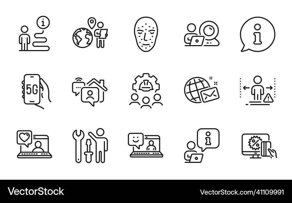 People icons set included icon as engineering Vector Image