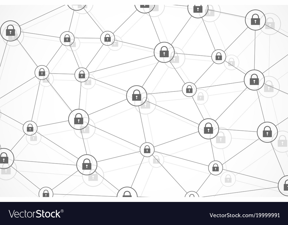 Protection concept data security system shield Vector Image