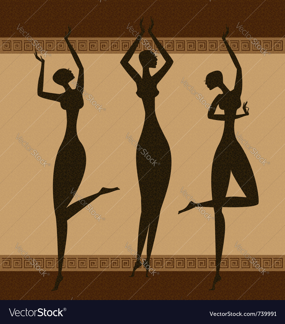 Three graces Royalty Free Vector Image - VectorStock