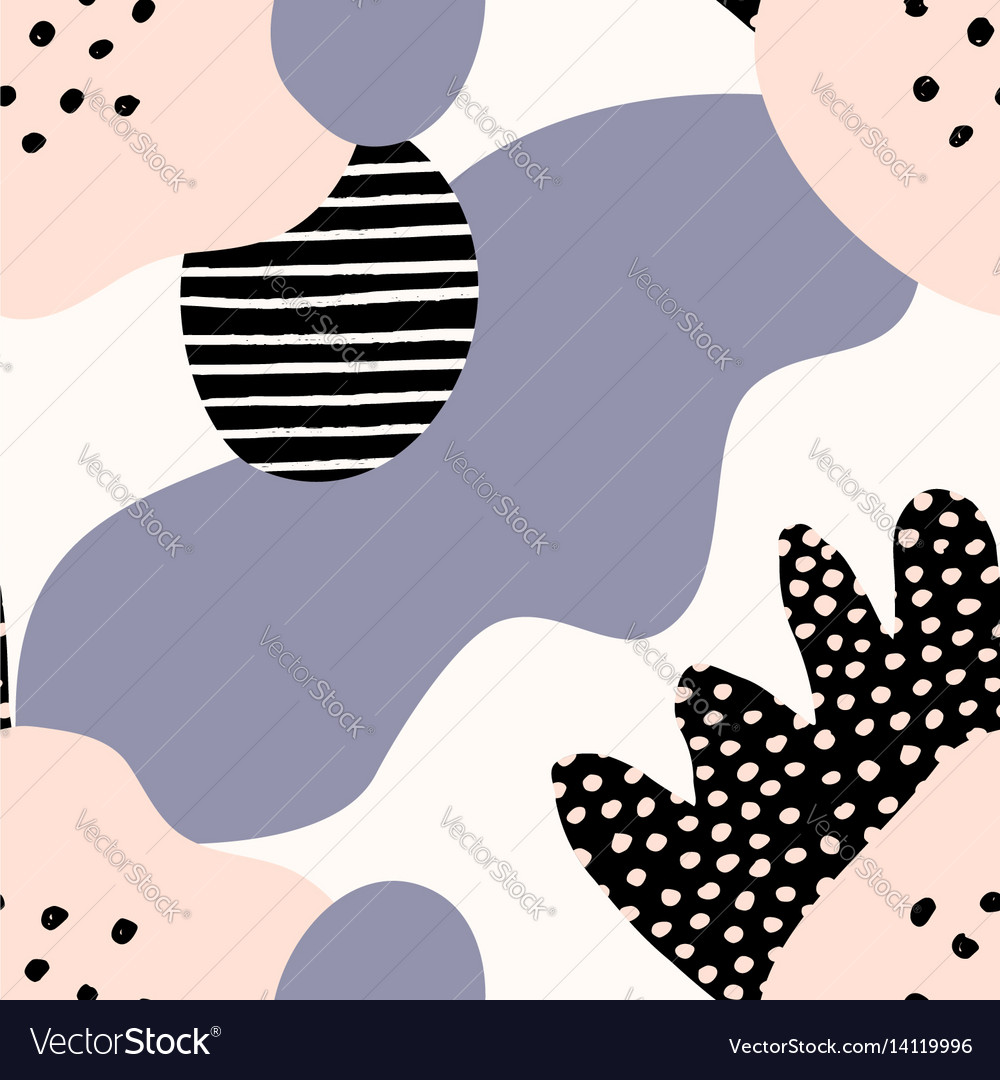 Abstract collage pattern Royalty Free Vector Image