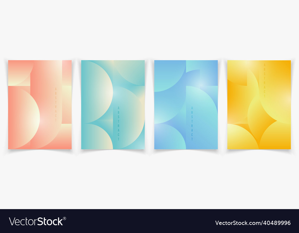 Abstract gradient color style of colorful Vector Image