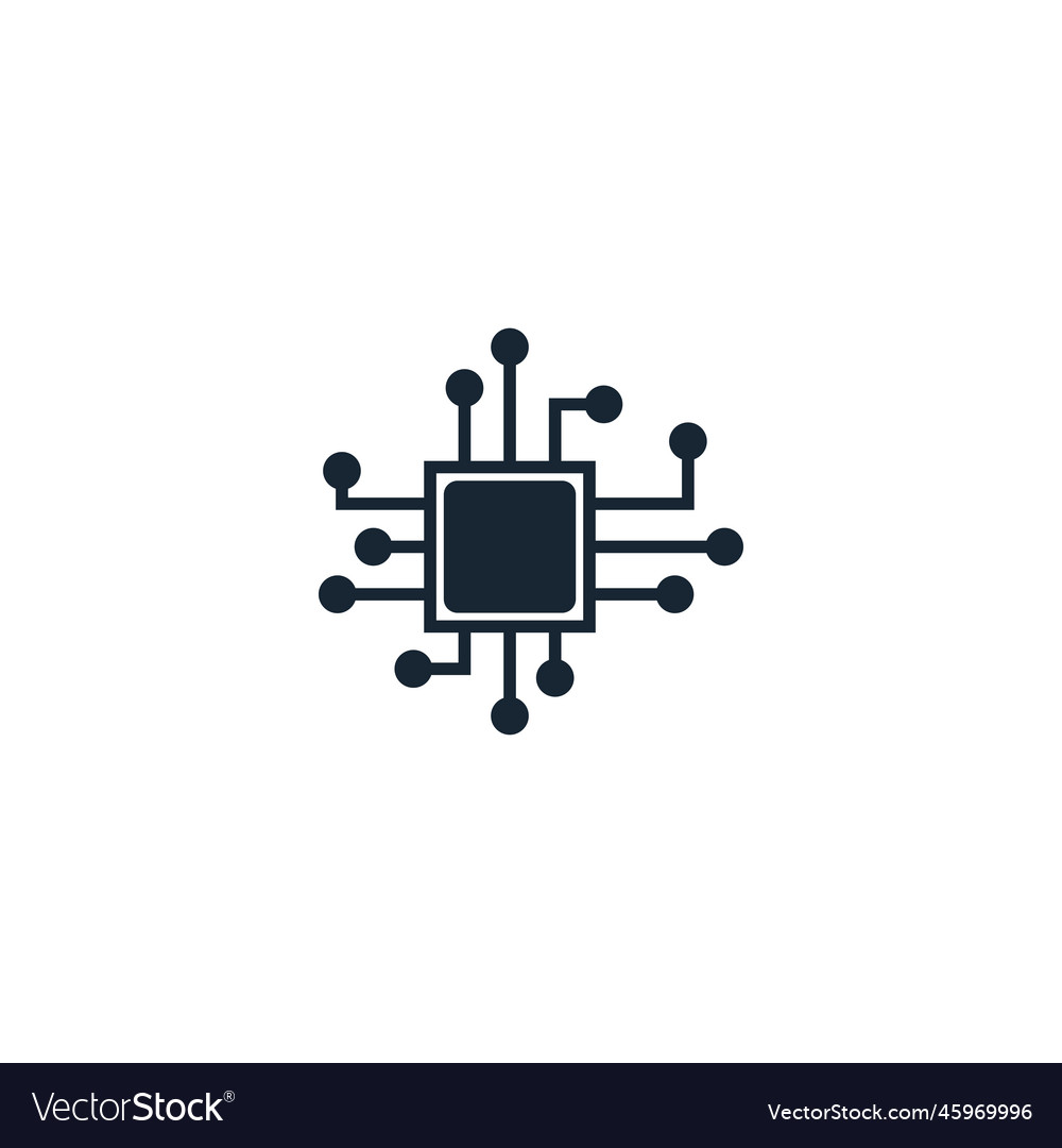 Artificial intelligence creative icon from Vector Image