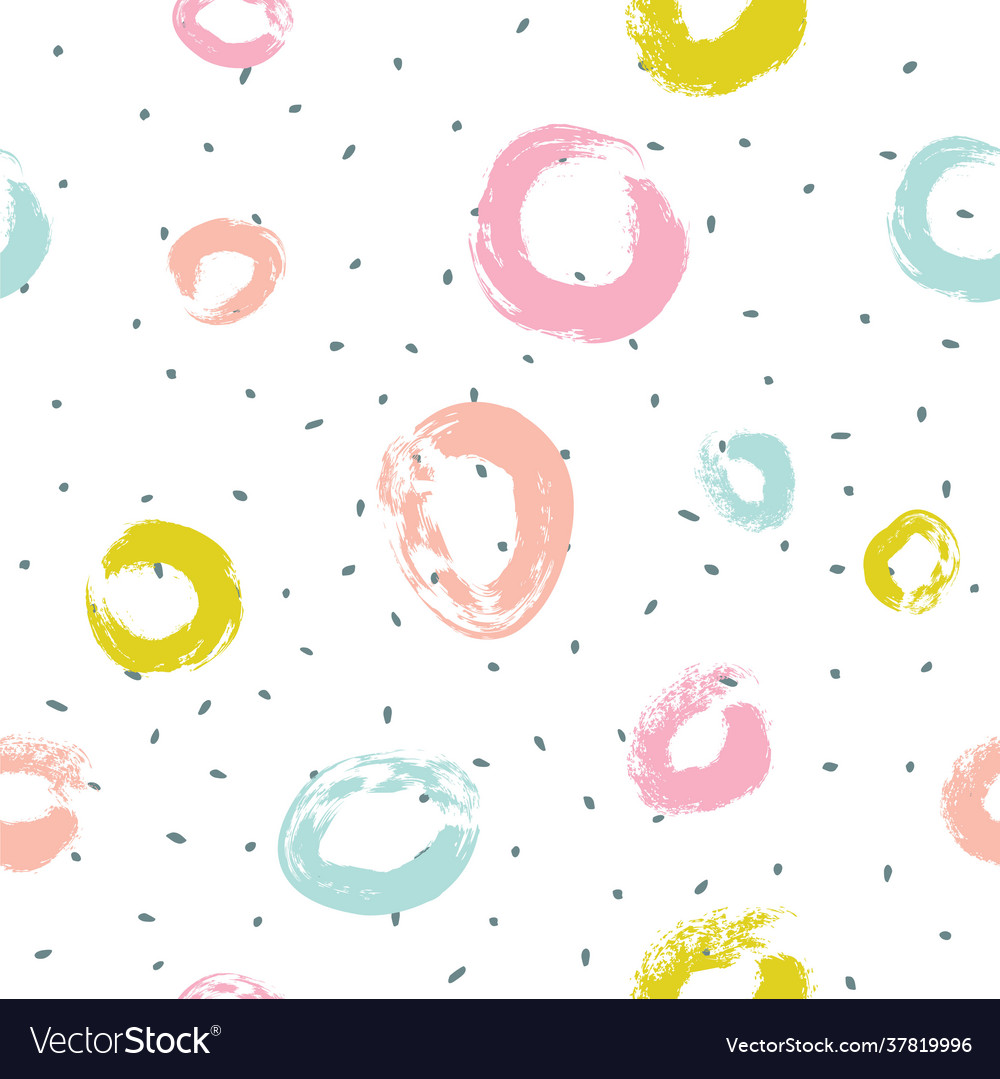 Circle seamless pattern creative texture Vector Image