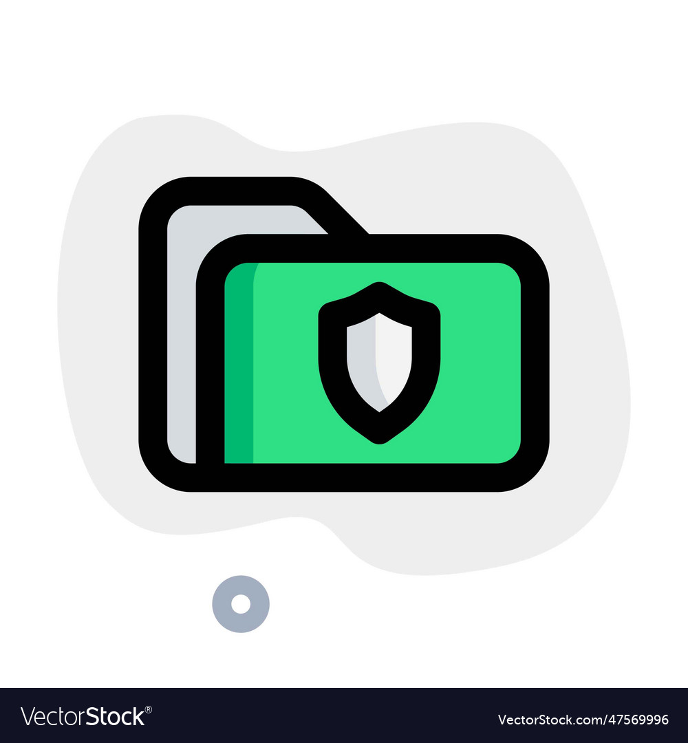 Folder encrypted for data protection Royalty Free Vector