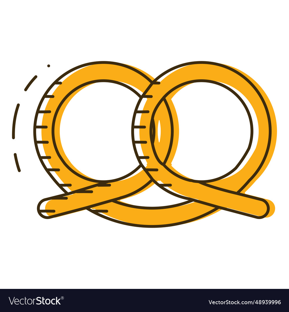 Oktoberfest german pretzel Royalty Free Vector Image