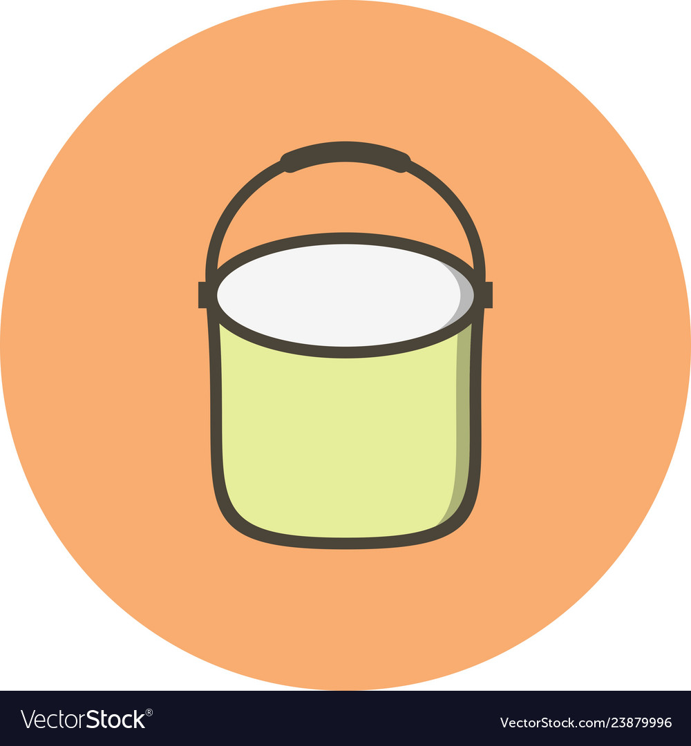 Pail icon Royalty Free Vector Image - VectorStock