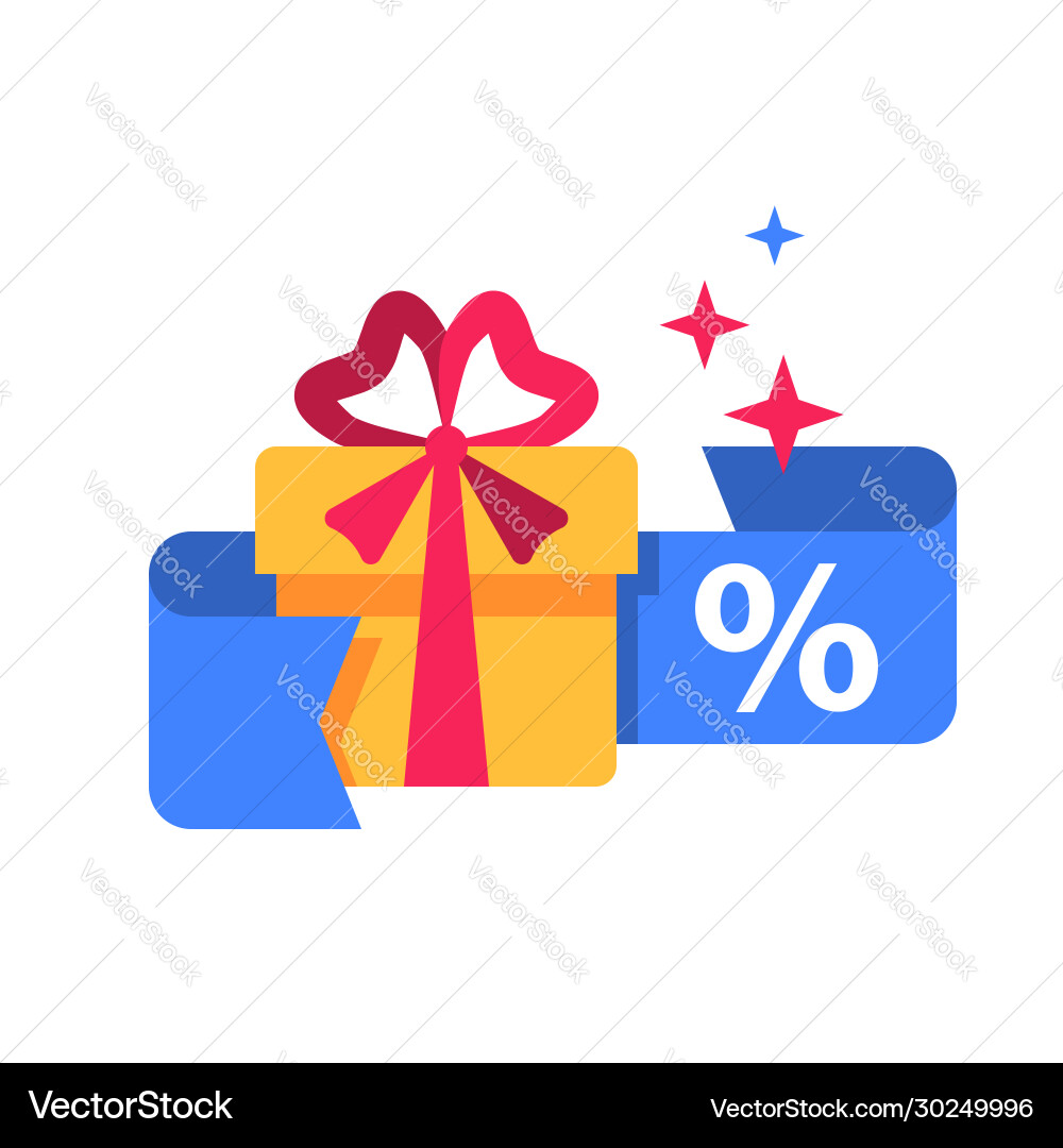Special reward prize giveaway loyalty present Vector Image