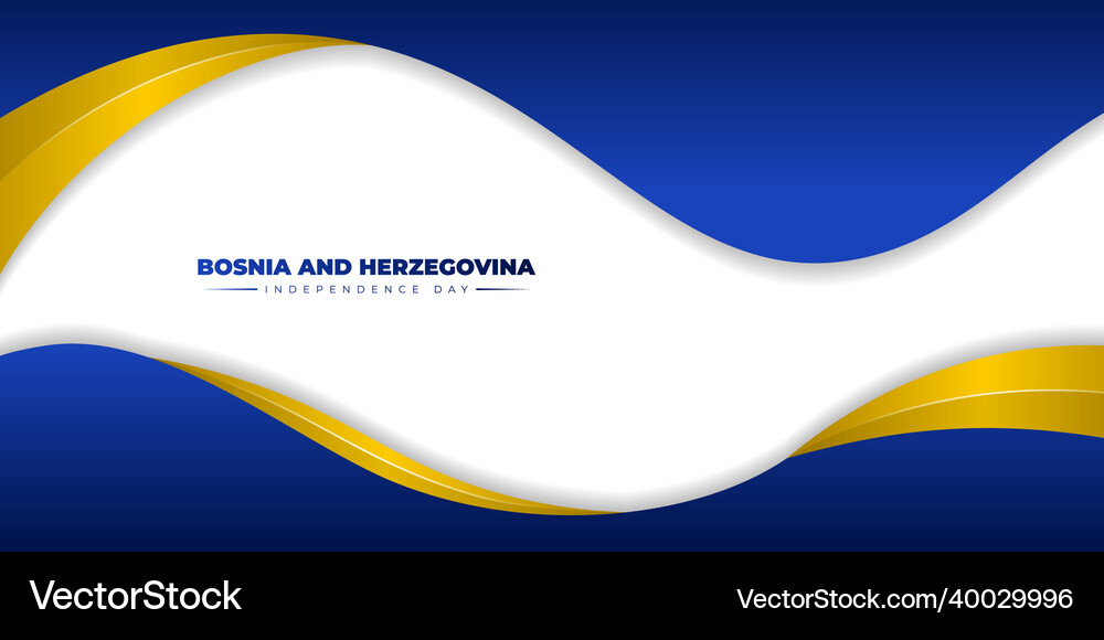 Wavy blue and yellow line on white background Vector Image