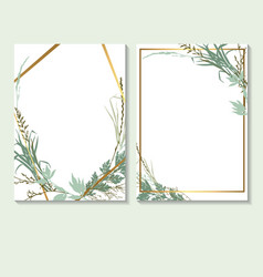 Cards with grass Royalty Free Vector Image - VectorStock
