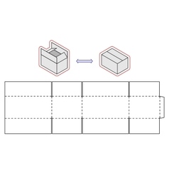 Blank packing Royalty Free Vector Image - VectorStock