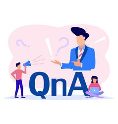 Graphic cartoon character qna Royalty Free Vector Image