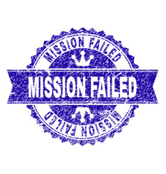 Mission Failed Watermark Stamp Royalty Free Vector Image
