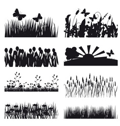Character outlines details of nature Royalty Free Vector