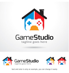 Game logo template Royalty Free Vector Image - VectorStock