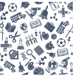 Seamless school background Royalty Free Vector Image