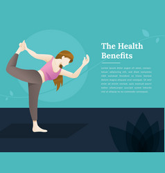 Office yoga Royalty Free Vector Image - VectorStock