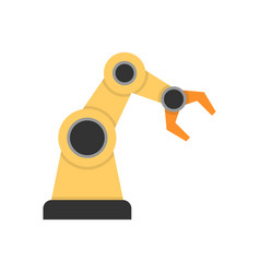 Isometric robotic arm hand industrial robot flat Vector Image