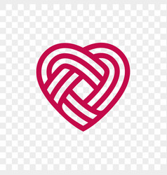 Heart logo infinity loop icon Royalty Free Vector Image