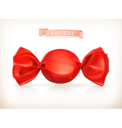 Closeup of red candy icon on Royalty Free Vector Image