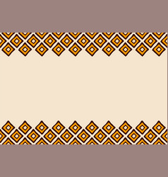 Seamless horizontal border pattern with hand Vector Image