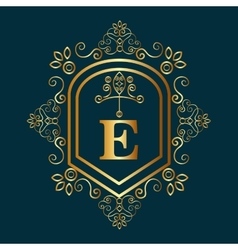 Monogram background design Royalty Free Vector Image