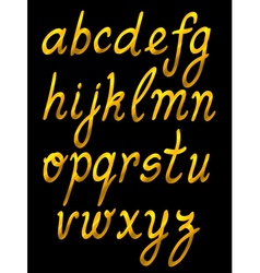 Hand lettering simple alphabet Royalty Free Vector Image