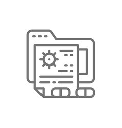 Patient files medical prescription folder grey Vector Image
