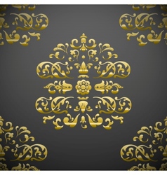 Wallpaper seamless baroque Royalty Free Vector Image