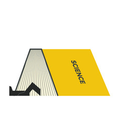 Stem education book cover and flyer template Vector Image