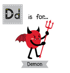 Letter m tracing green monster Royalty Free Vector Image