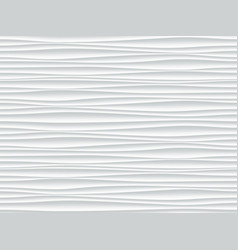 White wave pattern abstract 3d background Vector Image