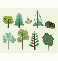 Tree icons Royalty Free Vector Image - VectorStock