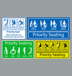 Priority Seat Sign Vector Images (27)