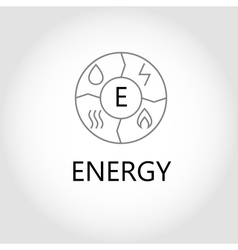 Energy efficiency logo Royalty Free Vector Image