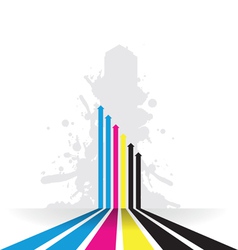 Cmyk strip background Royalty Free Vector Image