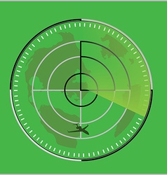 Green radar screen Royalty Free Vector Image - VectorStock
