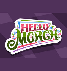 Hello spring Royalty Free Vector Image - VectorStock