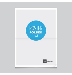 Poster two fold Royalty Free Vector Image - VectorStock