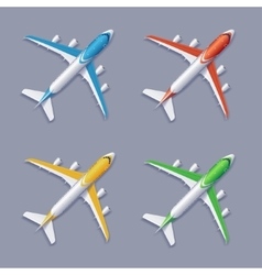 White Airplane Royalty Free Vector Image - VectorStock