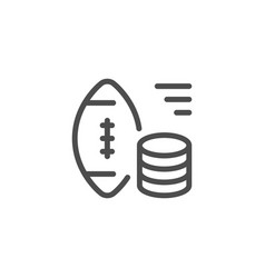Sports betting icons Royalty Free Vector Image