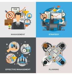 Management infographics set Royalty Free Vector Image
