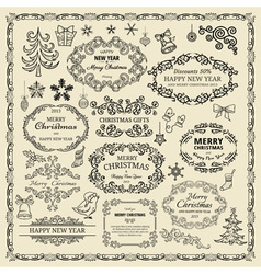 Christmas design elements Royalty Free Vector Image