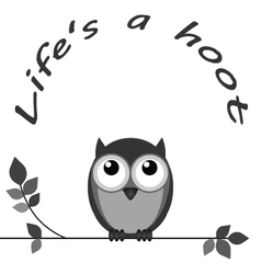 Owl hoot Royalty Free Vector Image - VectorStock