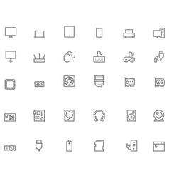 Computer icon set Royalty Free Vector Image - VectorStock