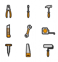 Tool set Royalty Free Vector Image - VectorStock